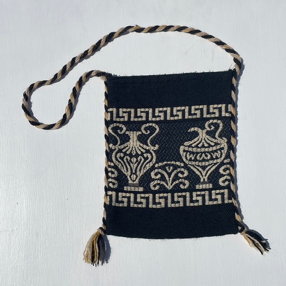 Bags | Vintage 10 Hand Spun Rayon Greek Crossbody Bag 12 X 145 | Poshmark